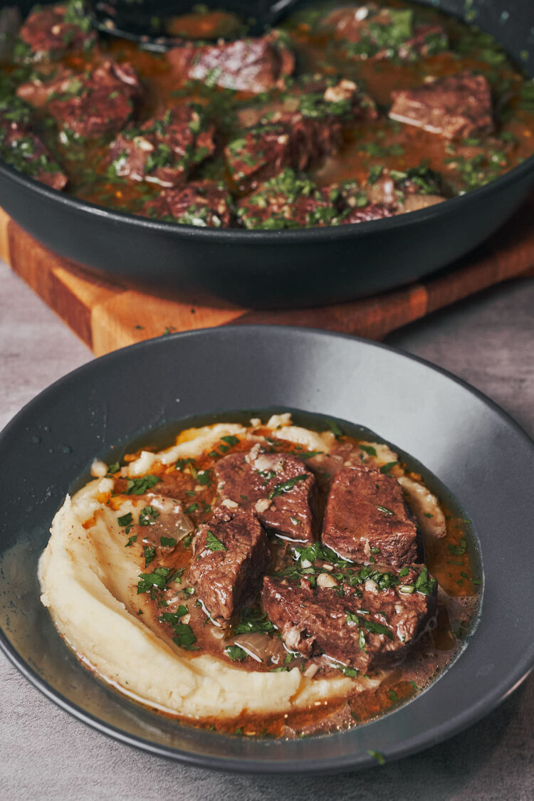 Easy Tender Garlic Butter Beef (Slow Simmered One-Pot Dinner)
